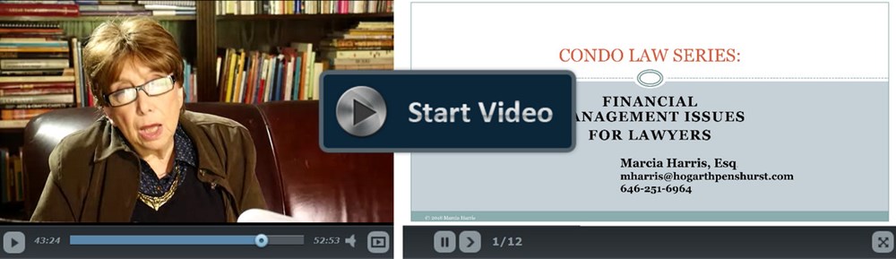 Condo Law Series Financial Management For Lawyers CLE Course From LexVid condo-law-series-financial-management-for-lawyers-cle-course-from-lexvid